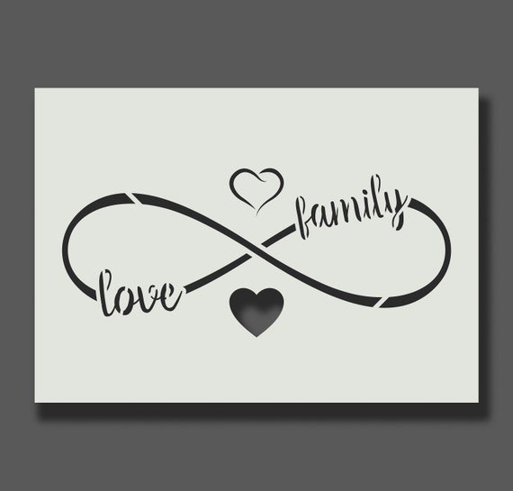 Infinity Family Love JTWEEN Metal Infinity Heart Art Decor