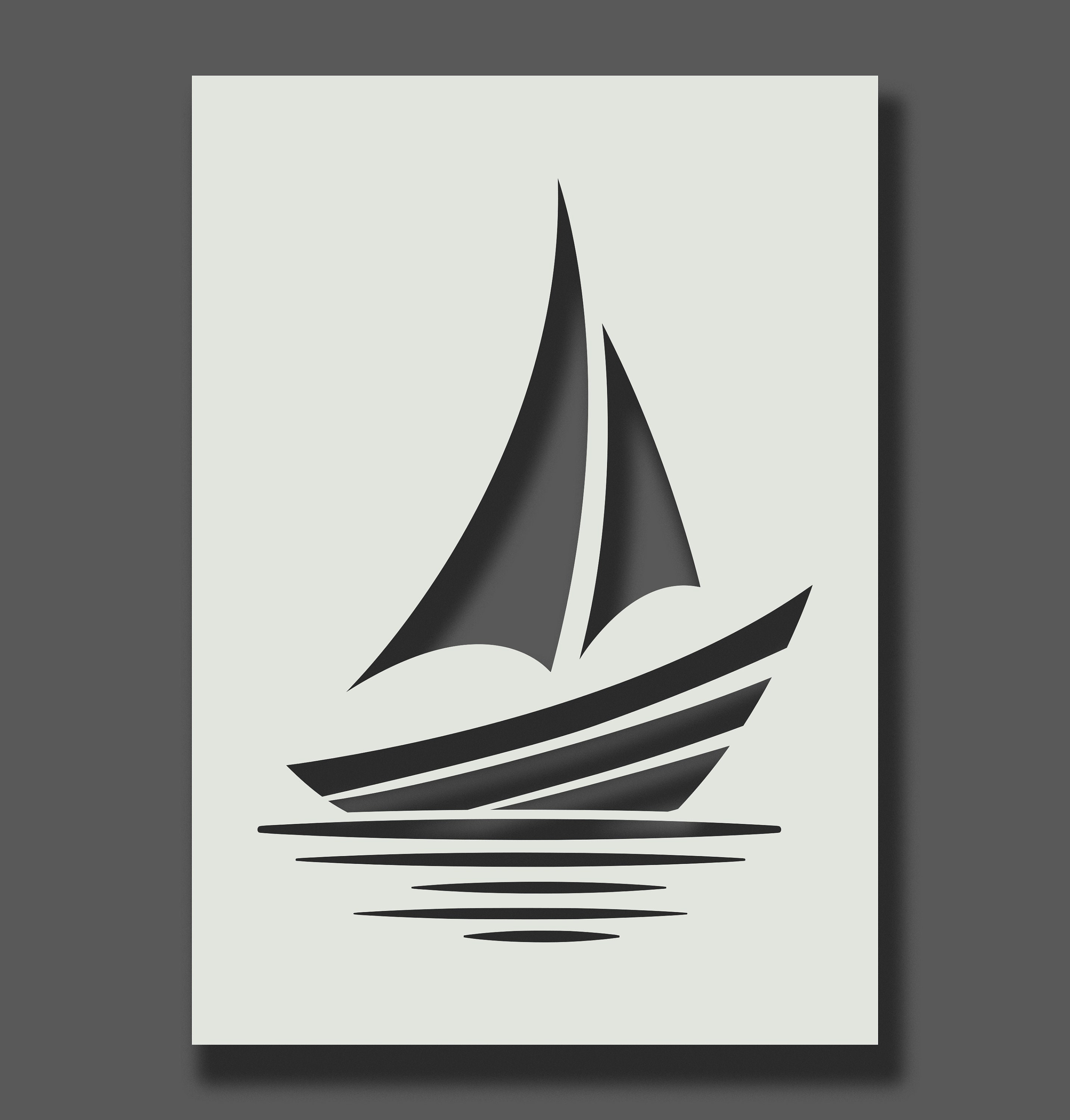 Sail Boat Stencils Reusable Stencils for Wall Art Home - Etsy UK