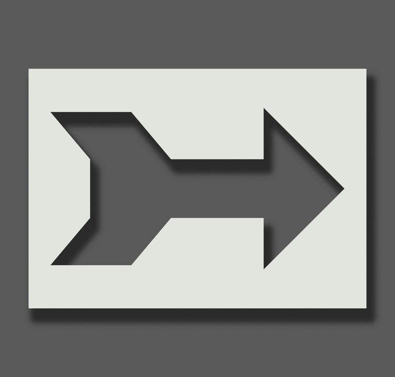 Arrow Stencils Pointing Directional This Way Reusable | Etsy