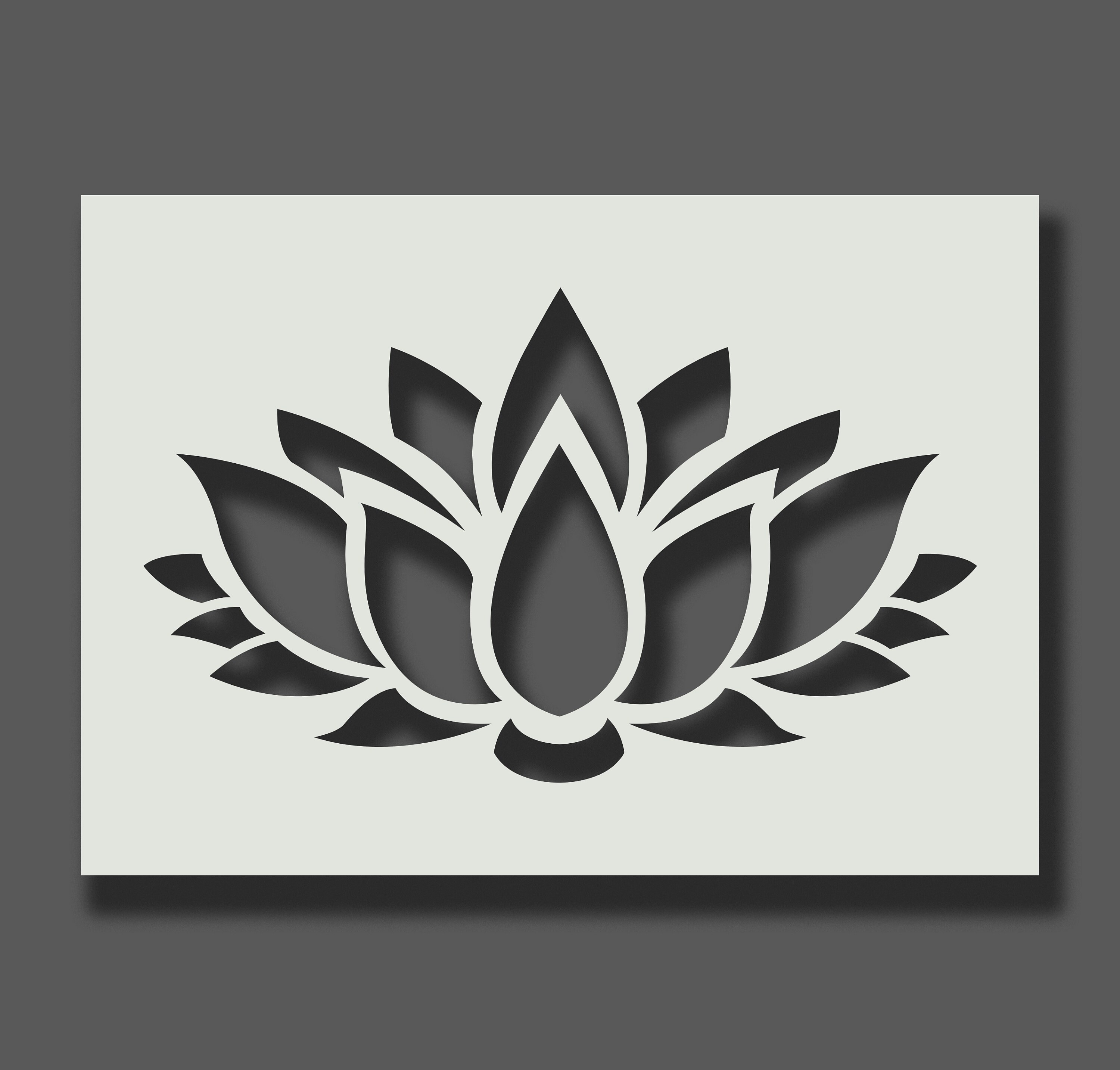 Lotus Flower Stencils