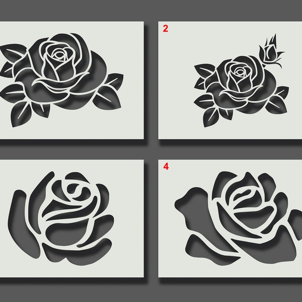 Rose Stencils - Etsy