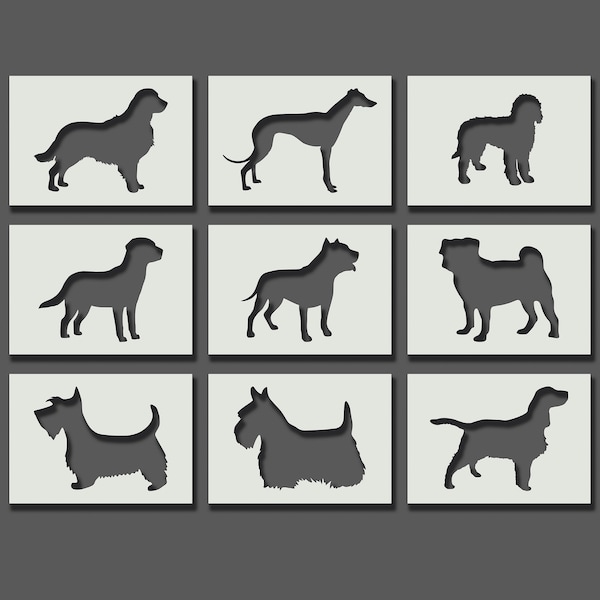Dog Stencil - Etsy