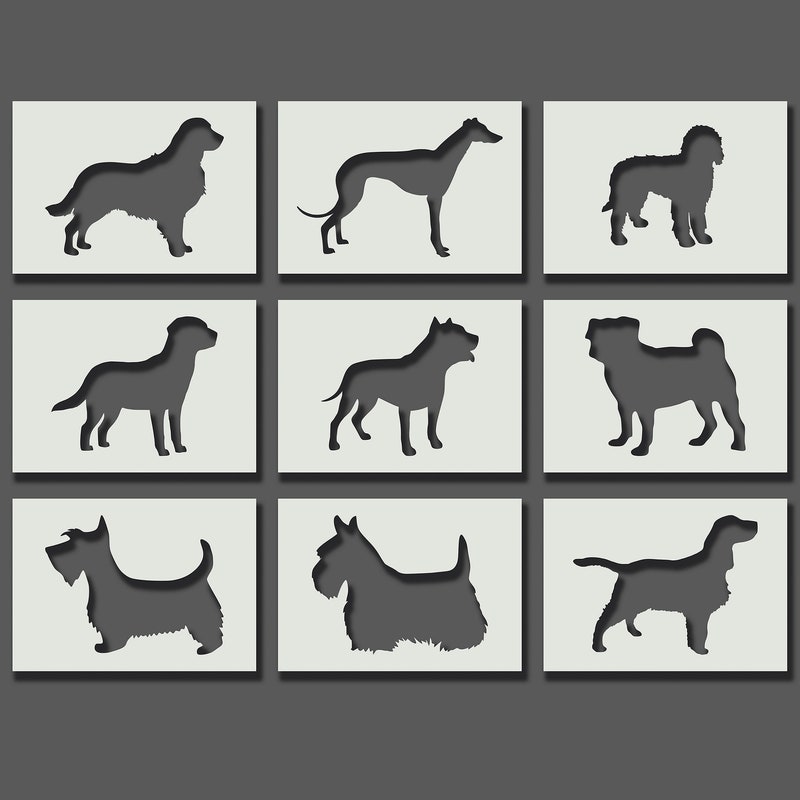 Dog Stencil - Etsy