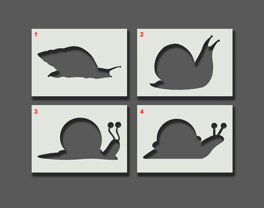 Snail Stencils Reusable Stencils Wall Art, Home Décor, Painting, Art ...