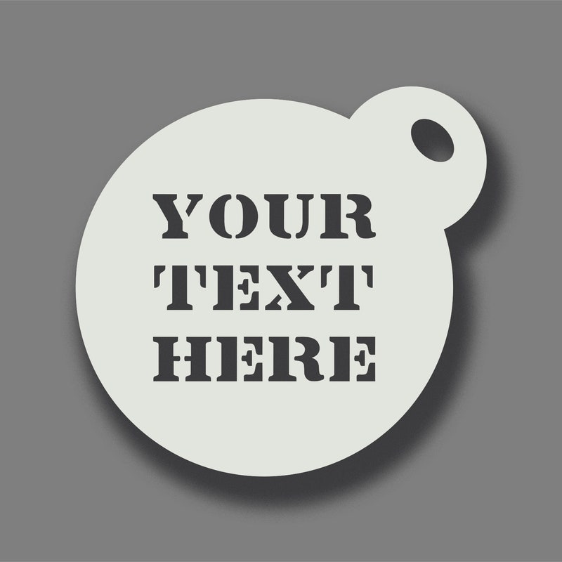 Custom Coffee Stencil - Etsy