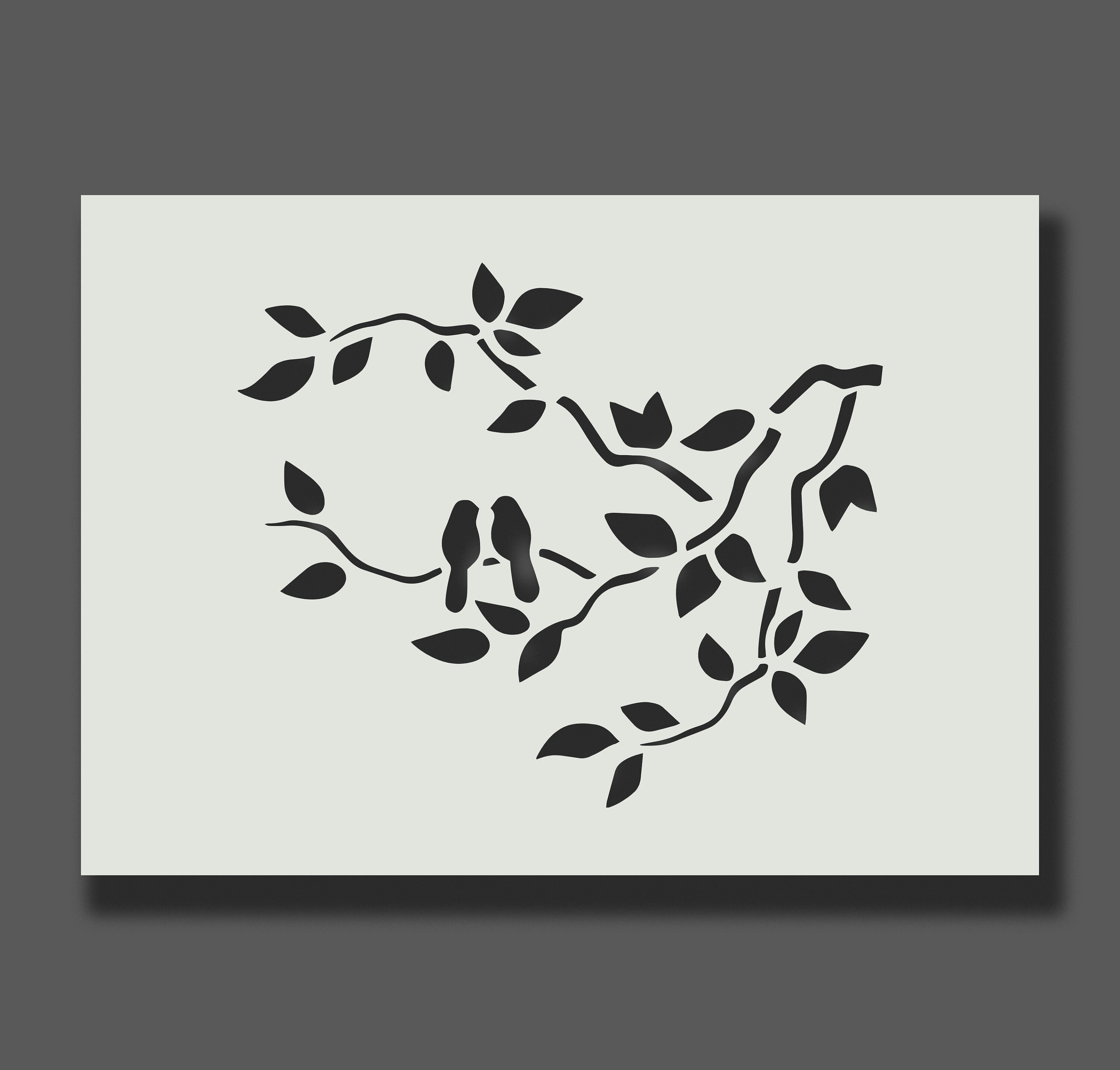 Birds on Tree Branch Stencils Reusable Stencils for Wall - Etsy UK
