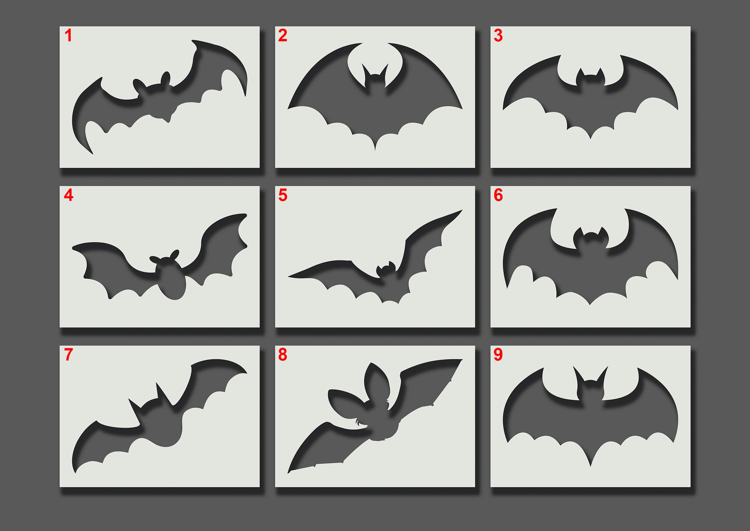 Bat Stencils Reusable Stencils for Wall Art Home Décor - Etsy UK