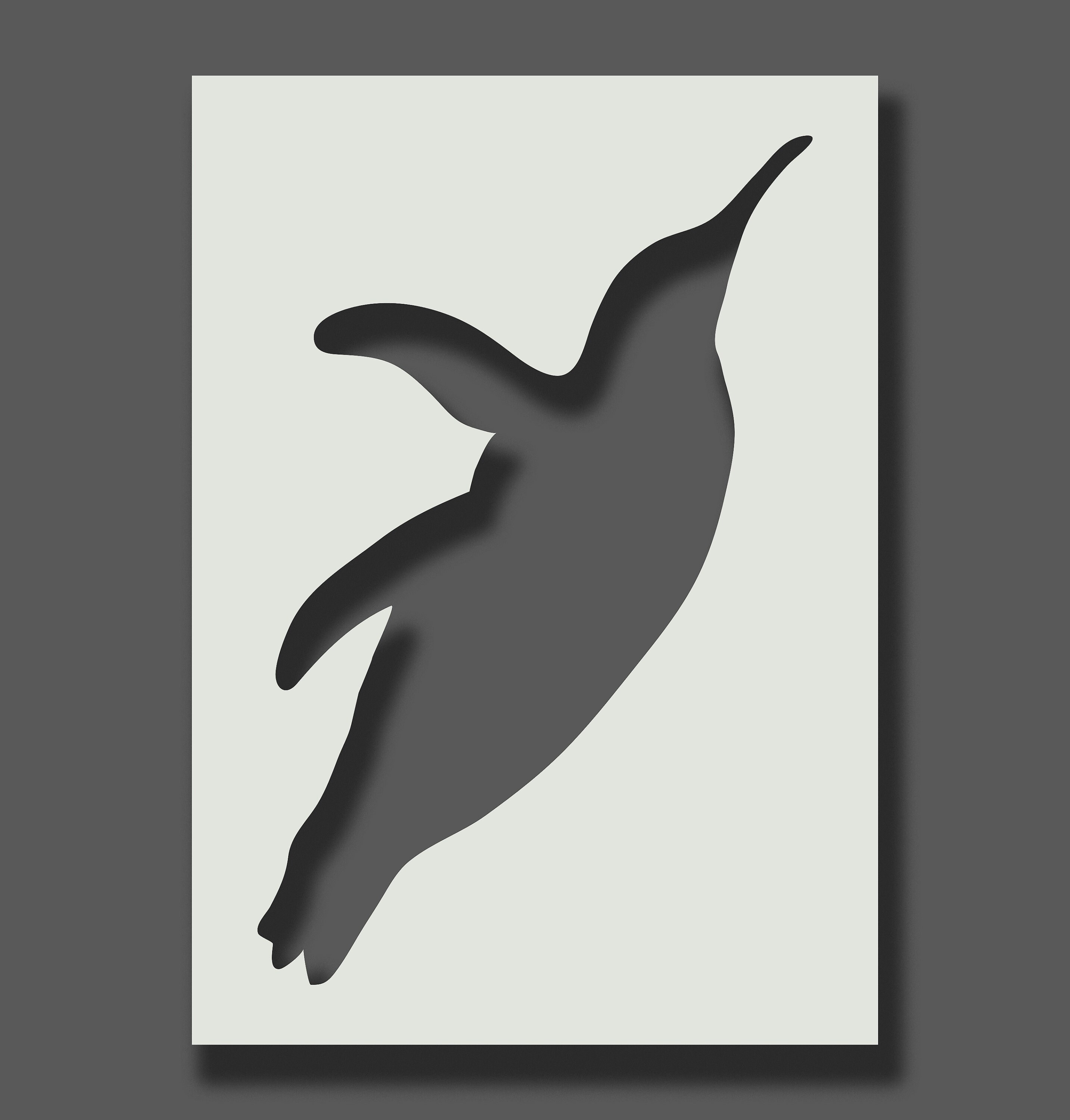 Penguin Stencils Reusable Stencils for Wall Art Home Décor - Etsy
