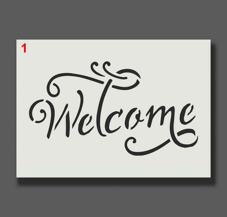 Welcome Sign Stencils Reusable Stencils for Wall Art Home - Etsy