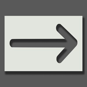 Arrow Stencils Pointing, Directional, This Way Reusable Stencils for ...