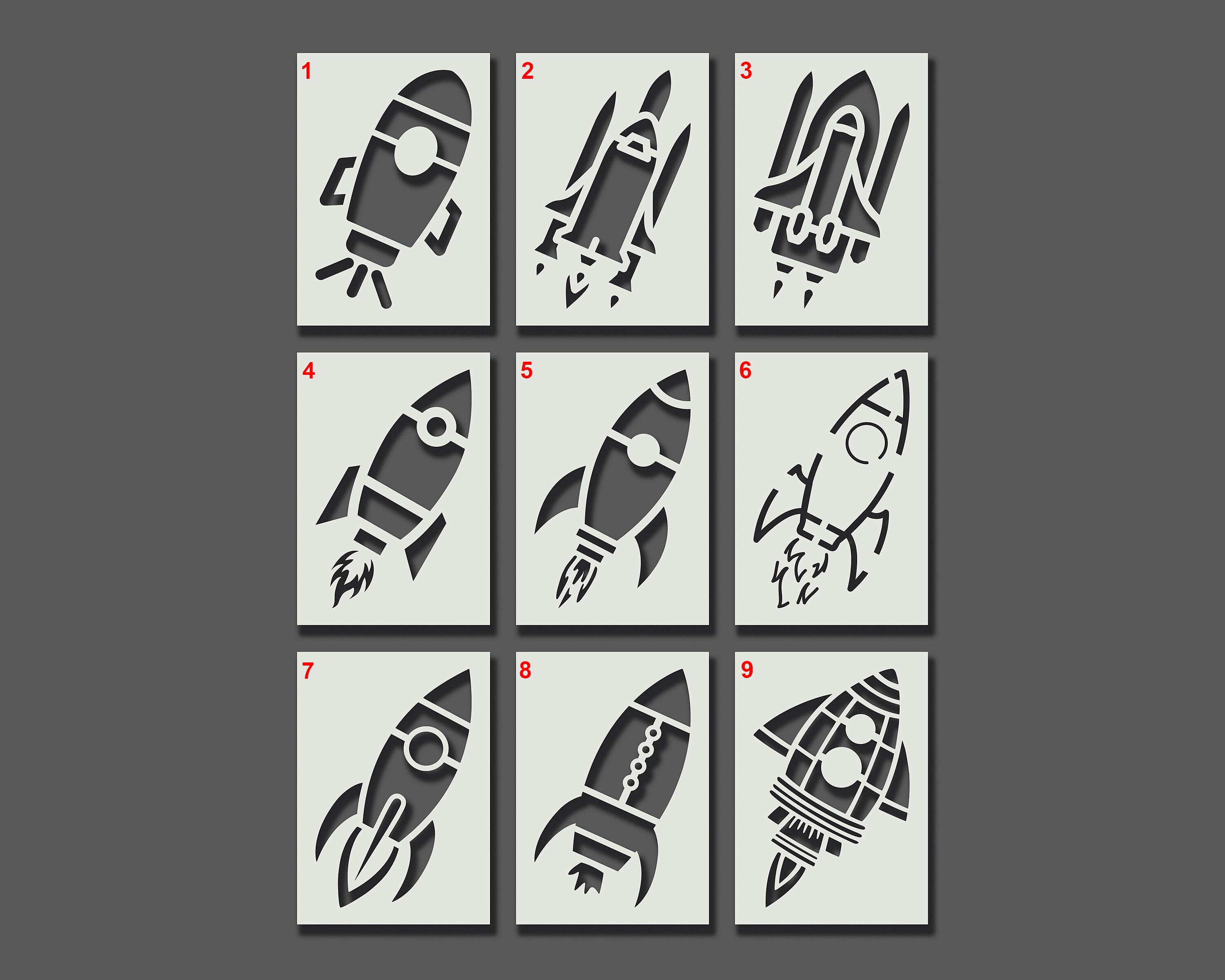 Rocket Stencil