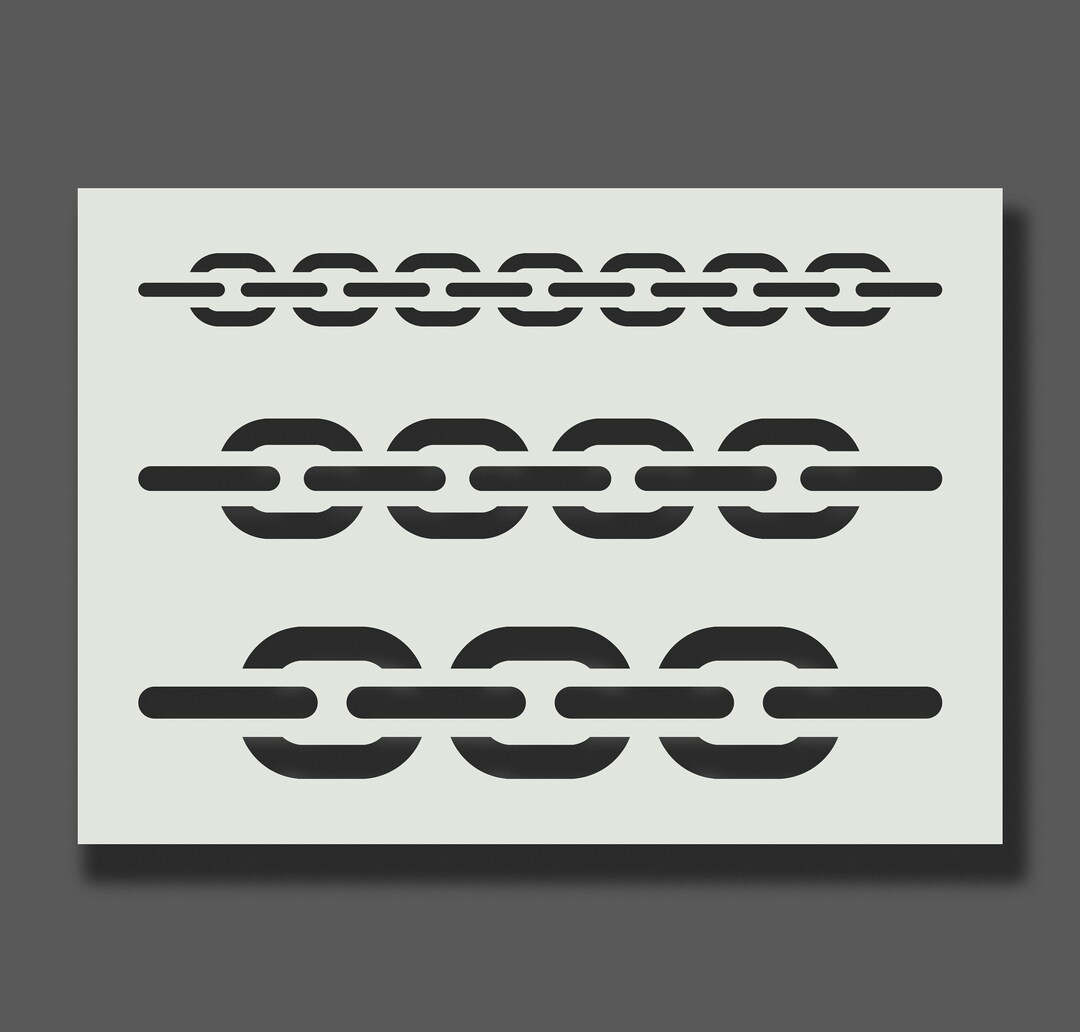 Chain Link Stencil Reusable Stencil for Wall Art, Home Décor, Painting ...