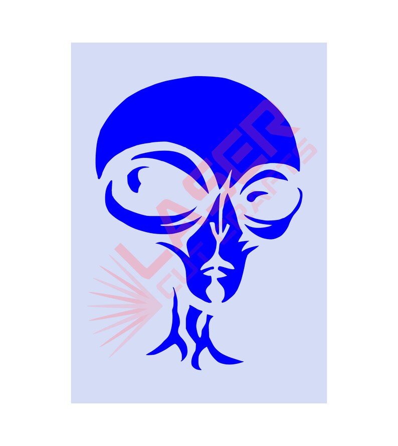 ALIEN HEAD STENCIL Herbruikbare Stencils voor Wall Art Home | Etsy