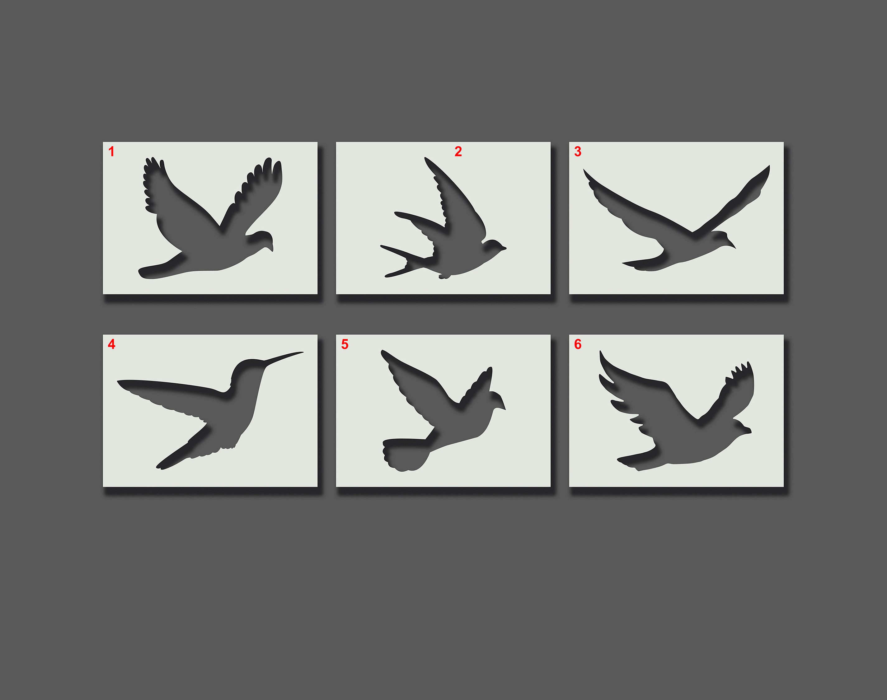 Sparrow Stencil Designs