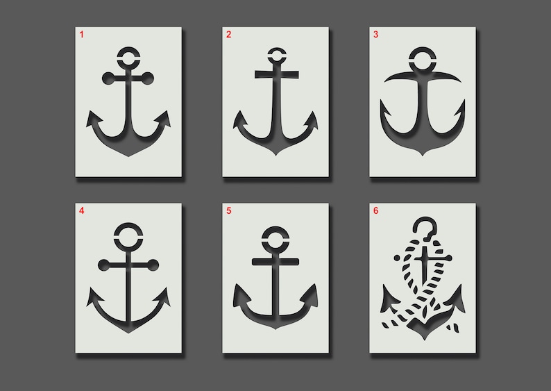 Anchor Stencils Reusable Stencils for Wall Art Home Décor - Etsy
