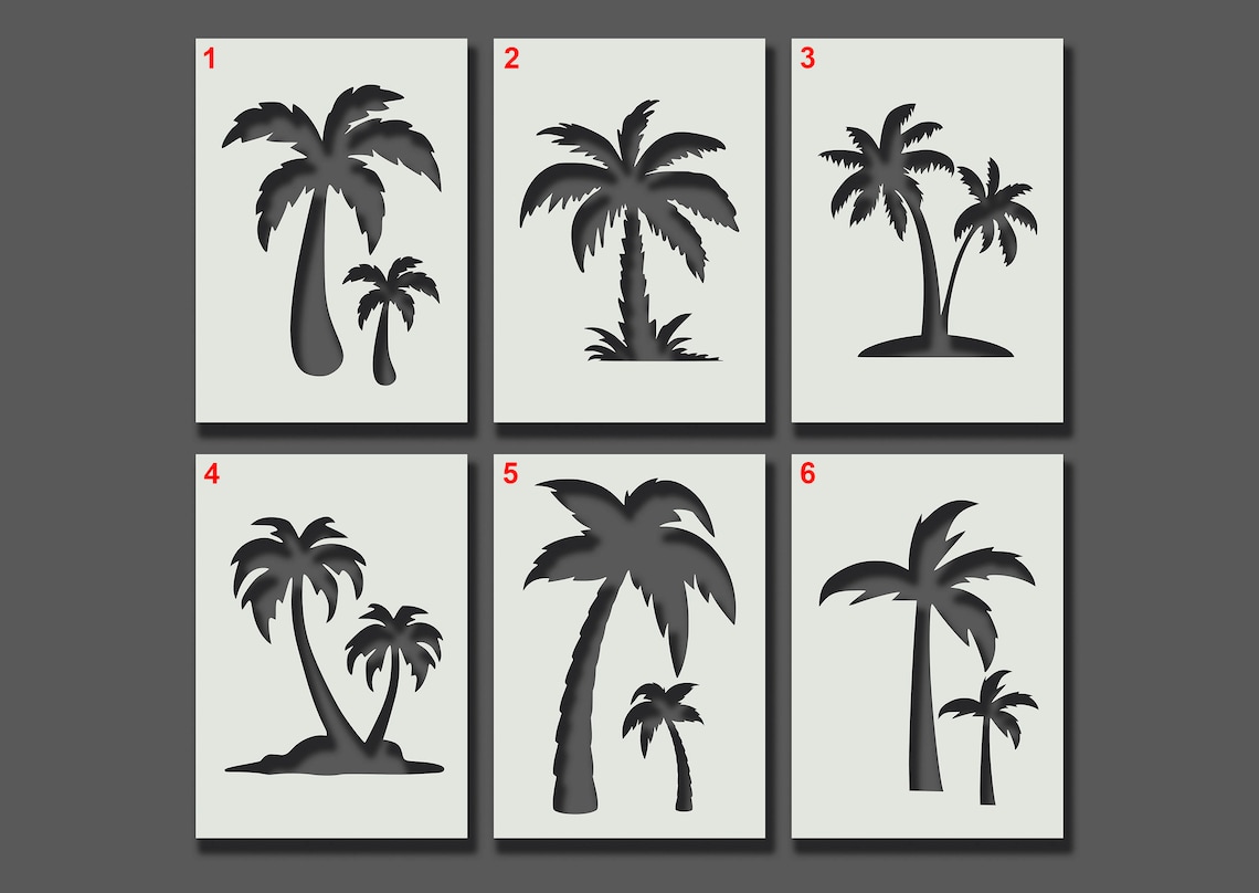 Palm Trees Stencils Reusable Stencils for Wall Art Home - Etsy