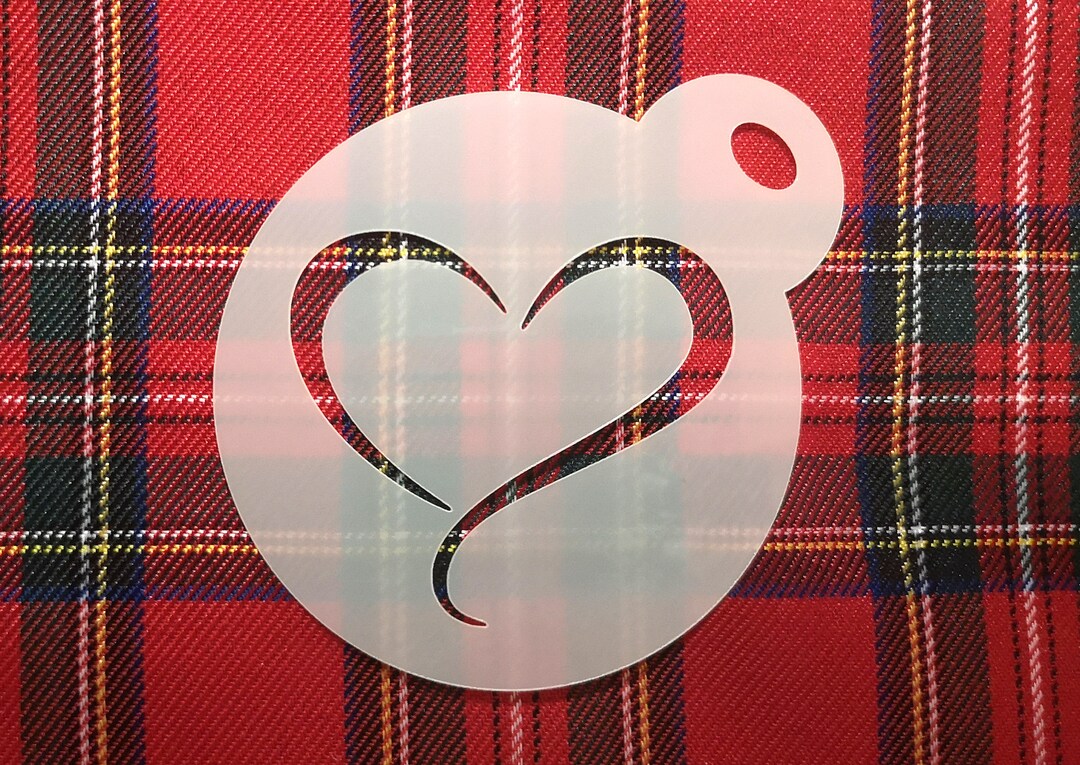 Heart Coffee Stencil Coffee / Baking /craft Reusable Stencils. Love ...