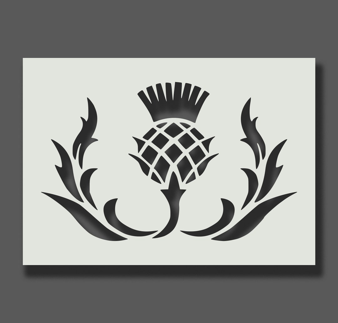 Thistle Stencil Reusable Stencil for Wall Art, Home Décor, Painting ...