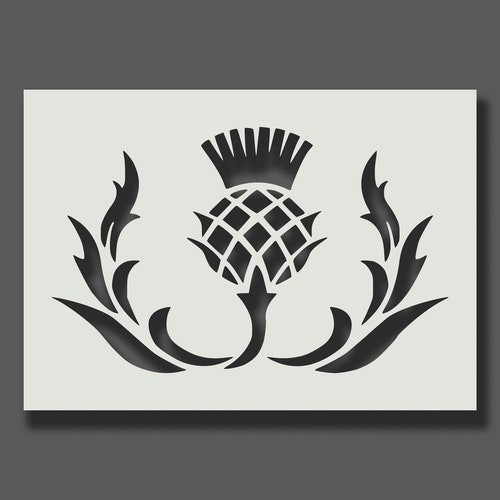 Thistle Stencil Reusable Stencil for Wall Art Home Décor - Etsy UK