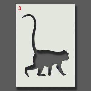 Monkey / Chimp Stencils Reusable Stencils for Wall Art, Home Décor ...