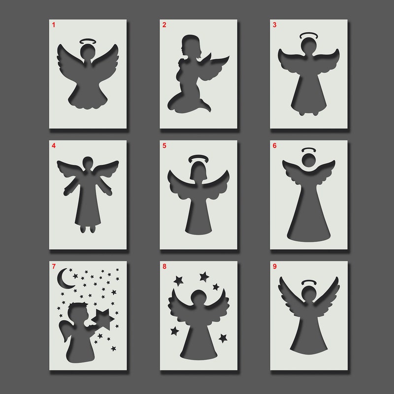 Angel Stencils - Etsy