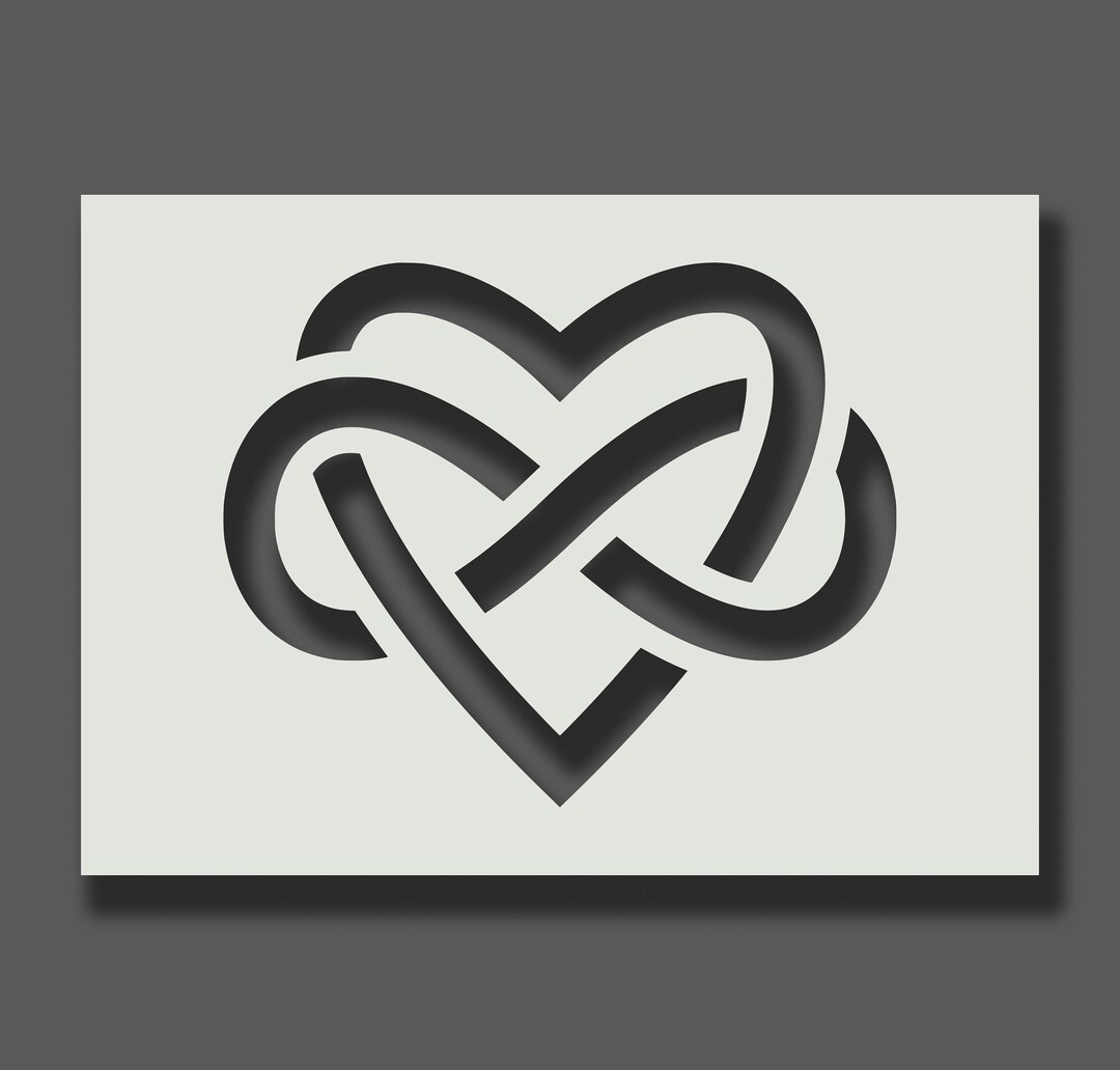 Heart Infinity Stencil Reusable Stencils for Wall Art, Home Décor ...
