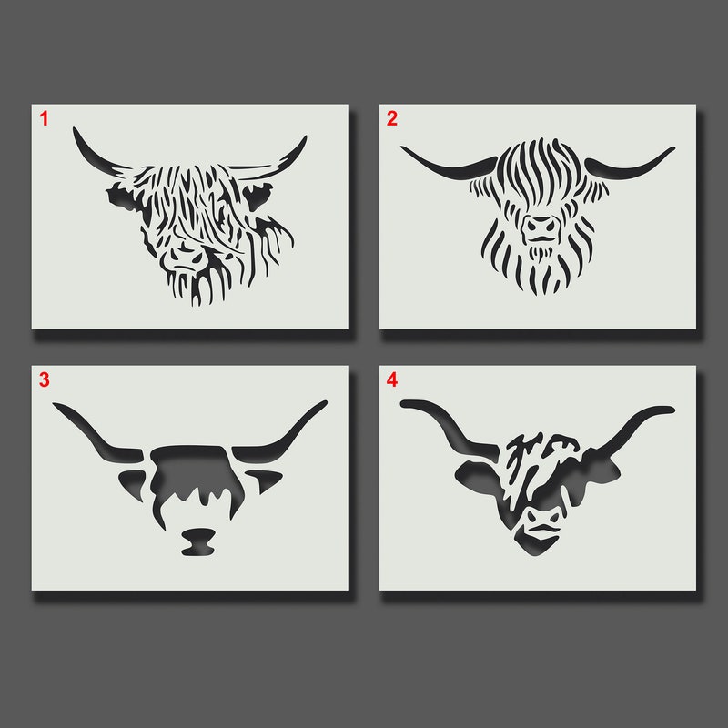 Cow Stencil - Etsy