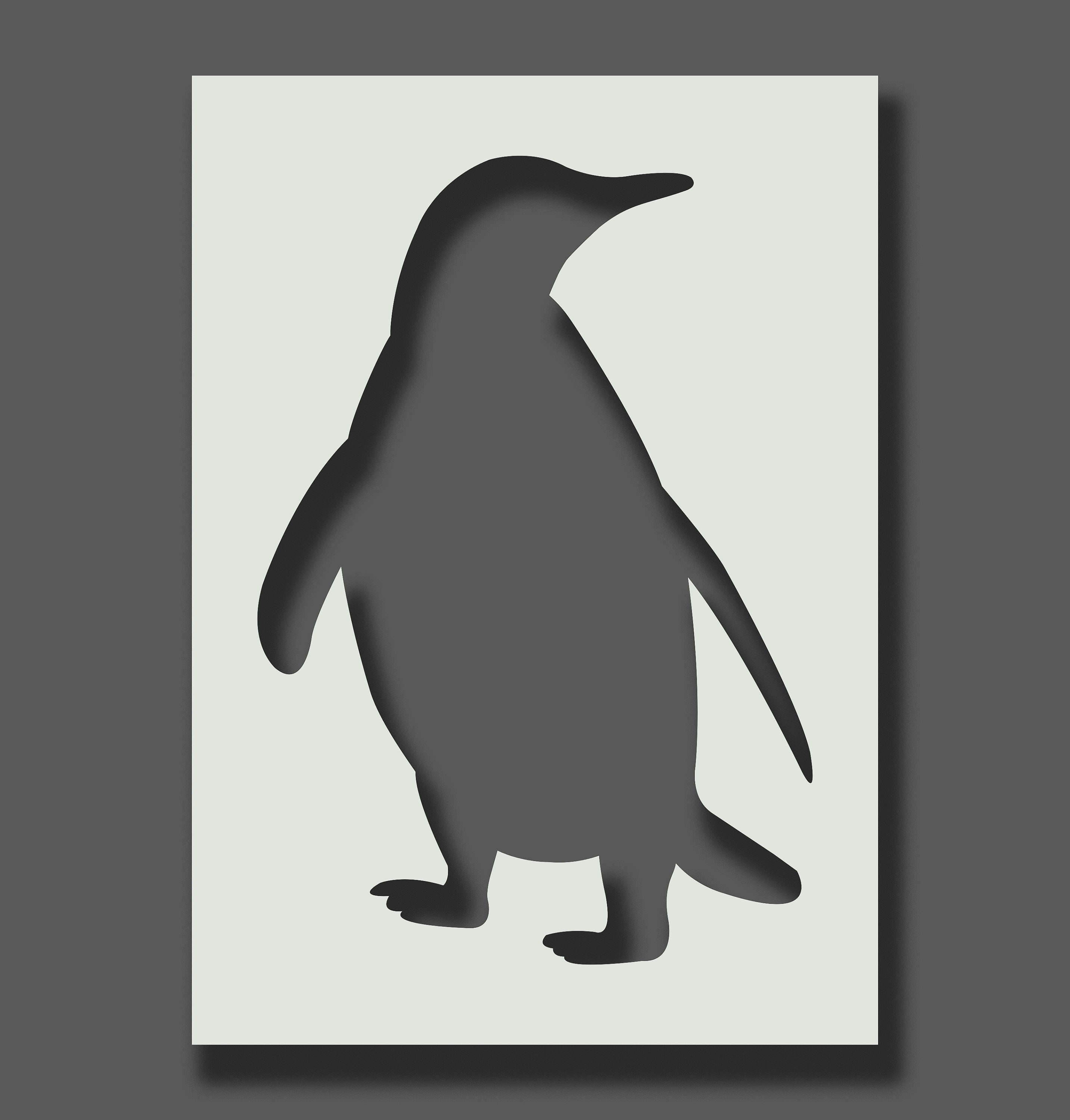 Penguin Stencils Reusable Stencils for Wall Art Home Décor - Etsy