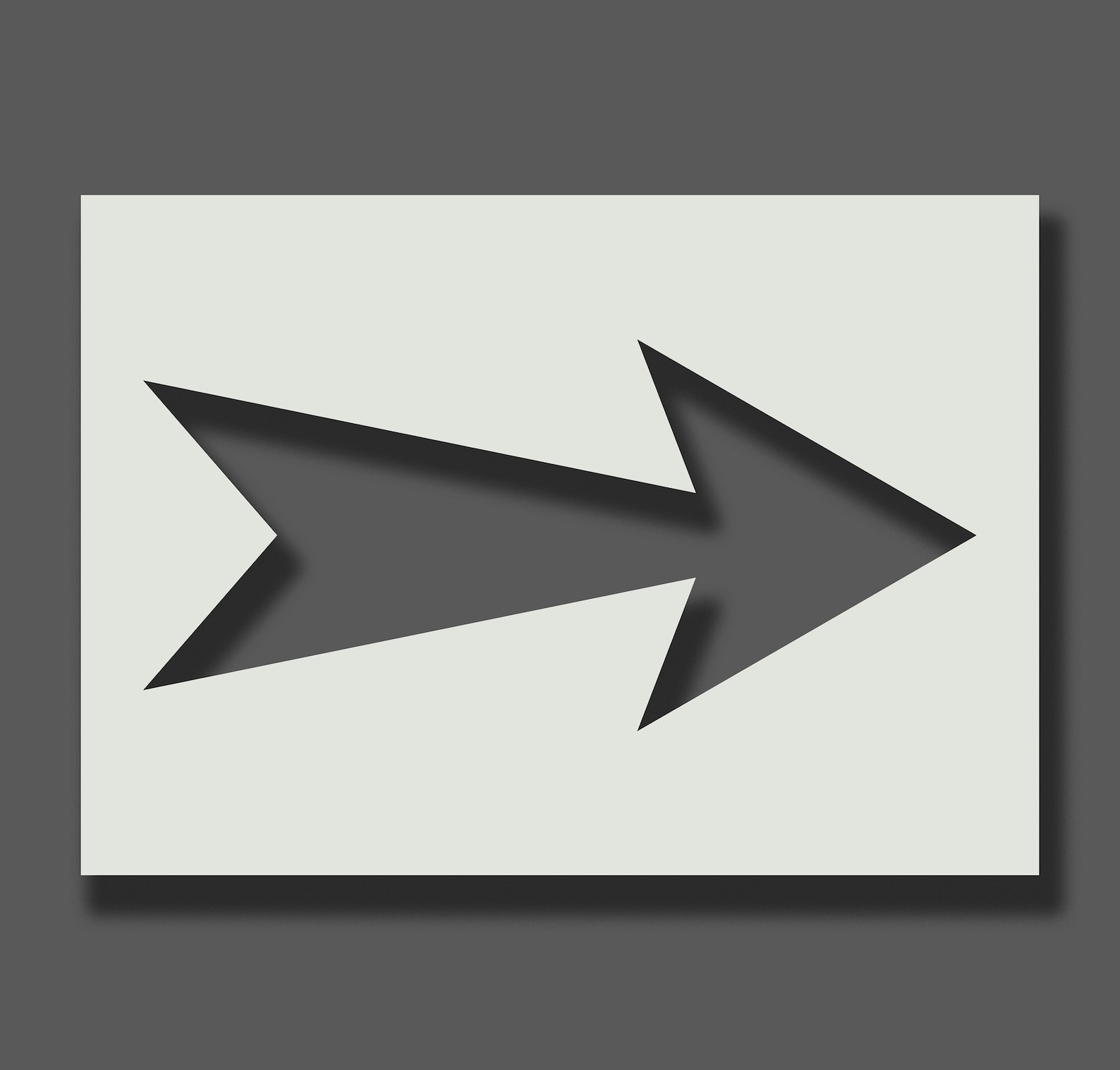 Arrow Stencils Pointing Directional This Way Reusable | Etsy