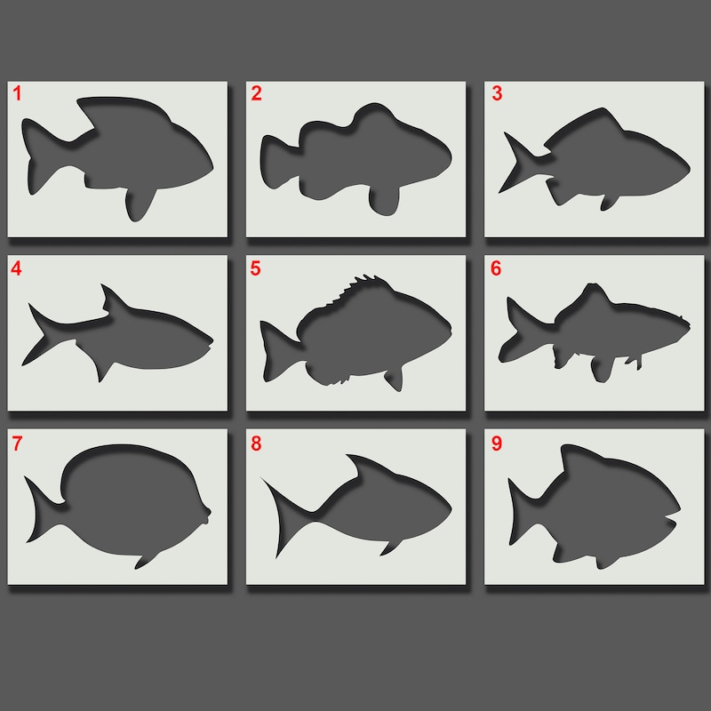 Fish Stencil - Etsy