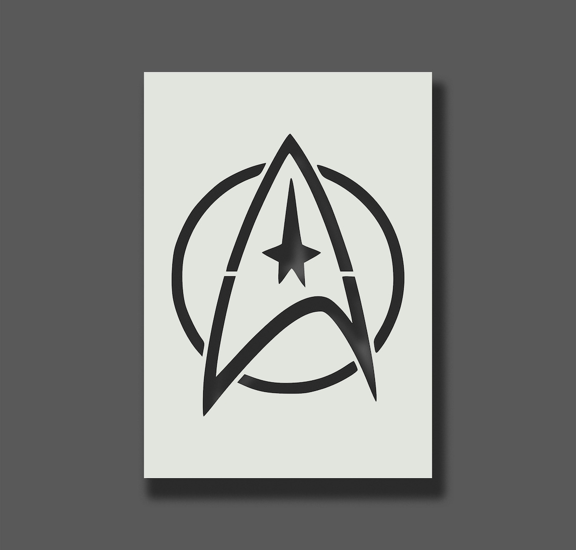 Star Trek Stencil Reusable Stencils for Wall Art Home | Etsy