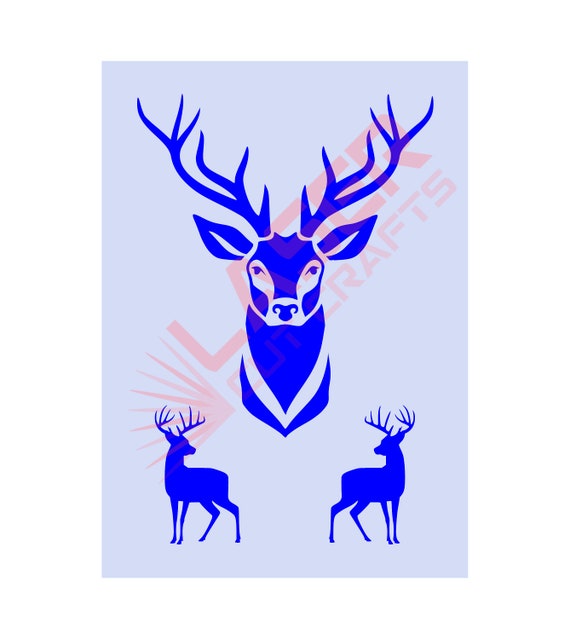 STAG STENCIL Reusable Stencils for Wall Art Home Décor | Etsy