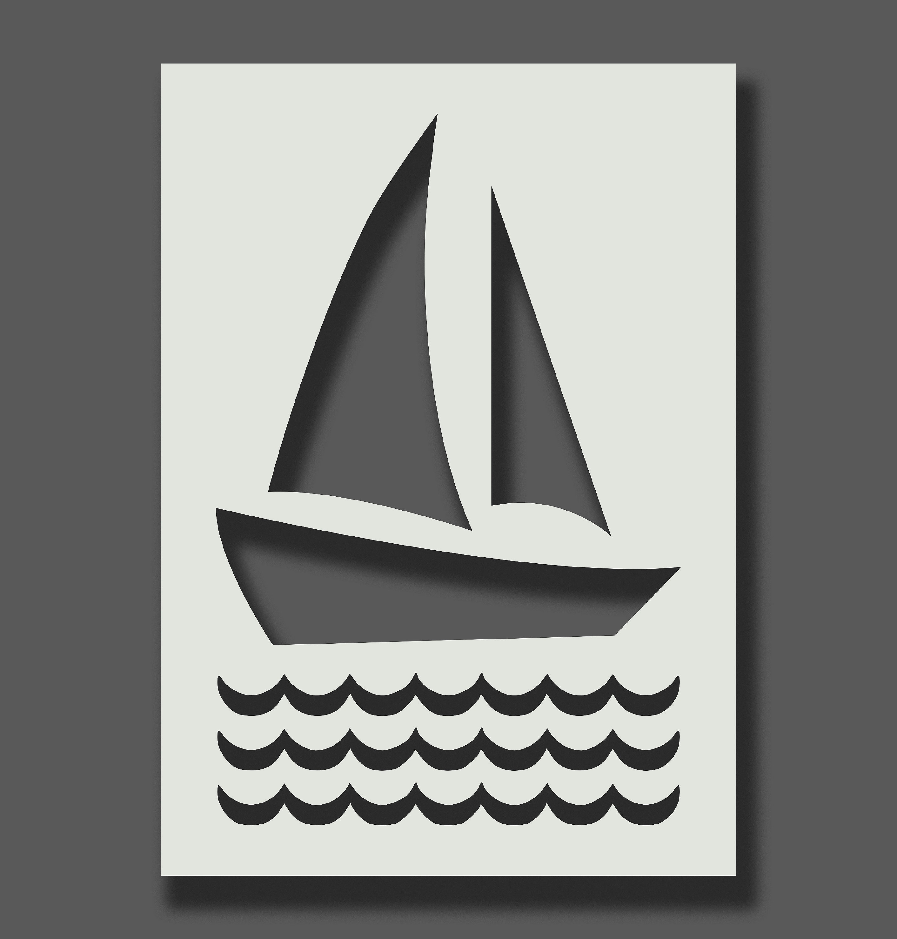 Sail Boat Stencils Reusable Stencils for Wall Art Home | Etsy