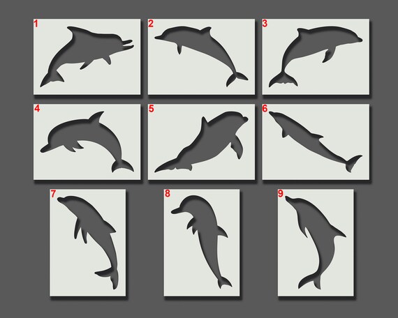 Dolphin Stencils Reusable Stencils for Wall Art Home Décor - Etsy