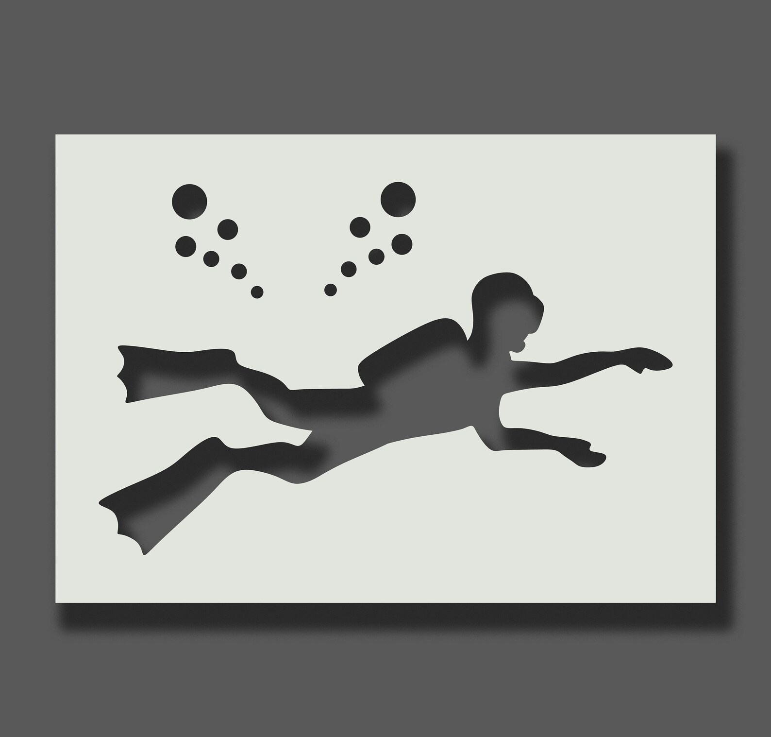 Scuba Diver Stencils Reusable Stencils for Wall Art Home Décor, Art ...