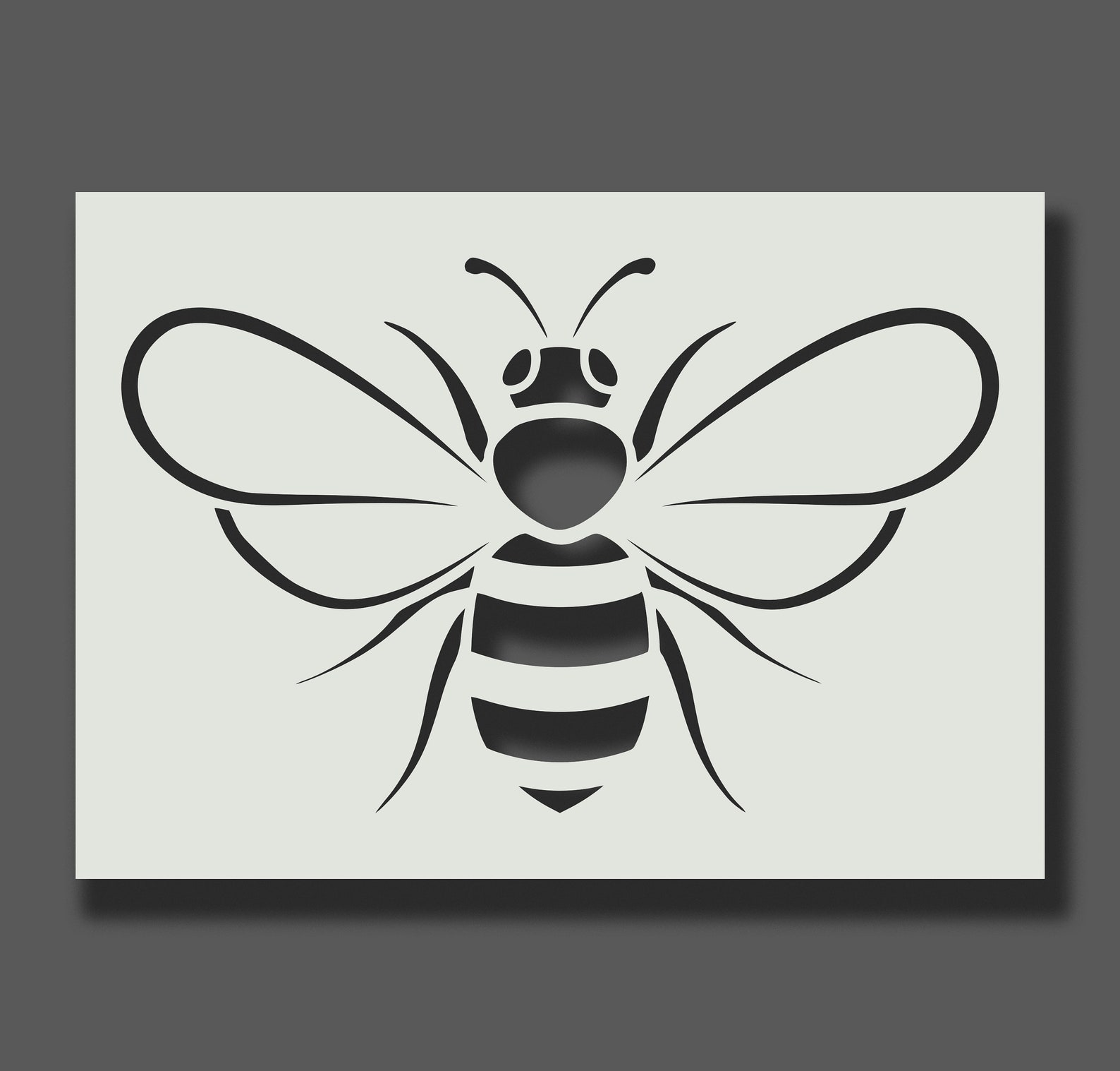 Bee Stencil Bumble Bee Bee Happy. Reusable Stencils for | Etsy