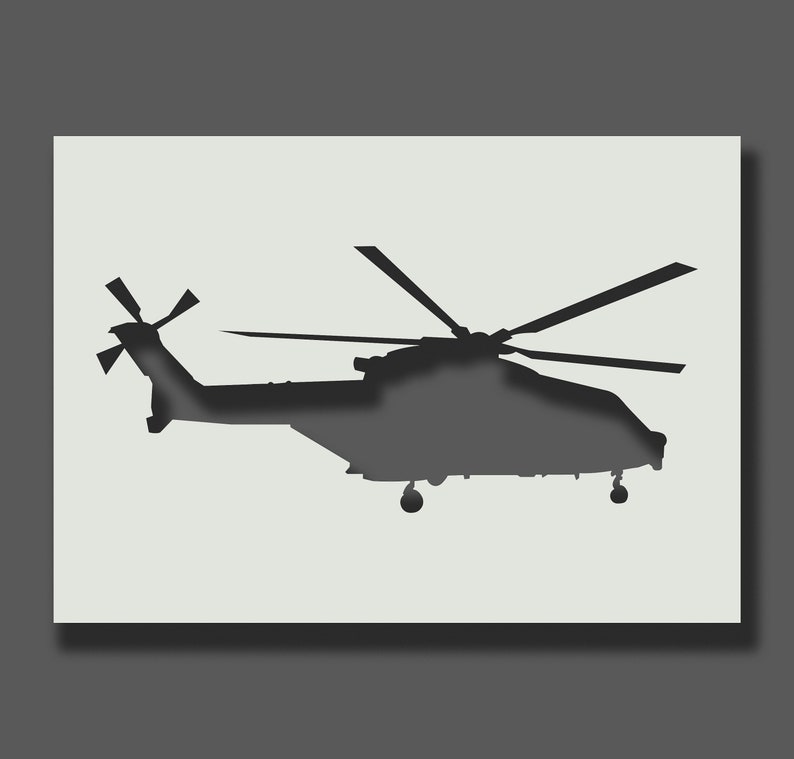 Helicopter Stencils Reusable Stencils for Wall Art Home - Etsy UK