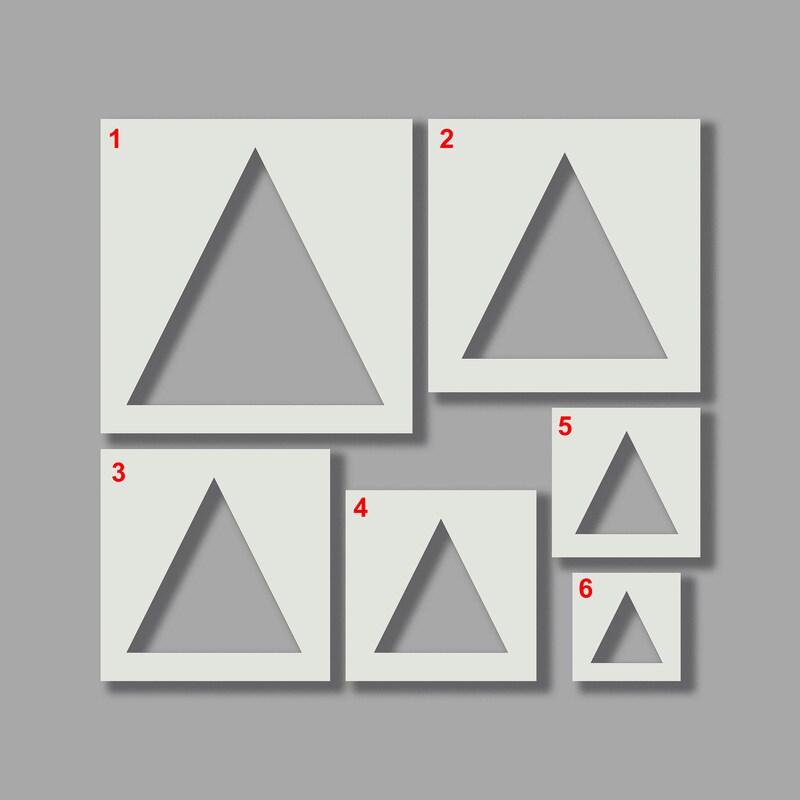 Triangle Stencil - Etsy