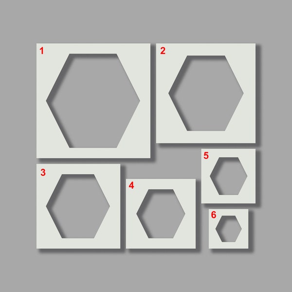 Hexagon Stencil - Etsy