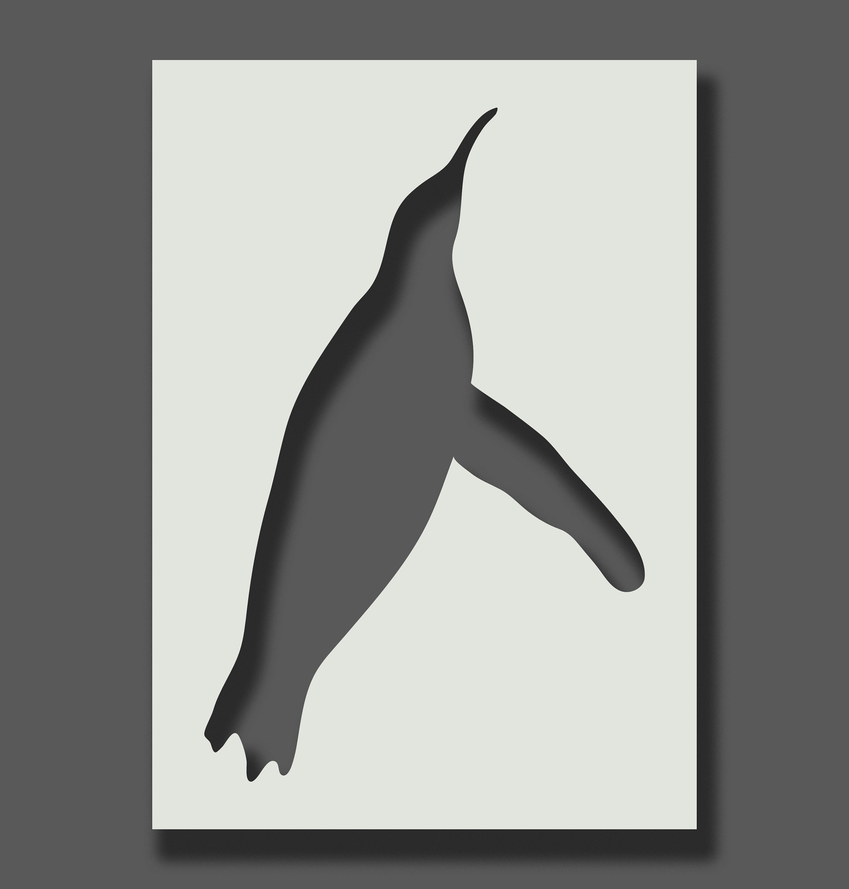 Penguin Stencils Reusable Stencils for Wall Art Home Décor | Etsy