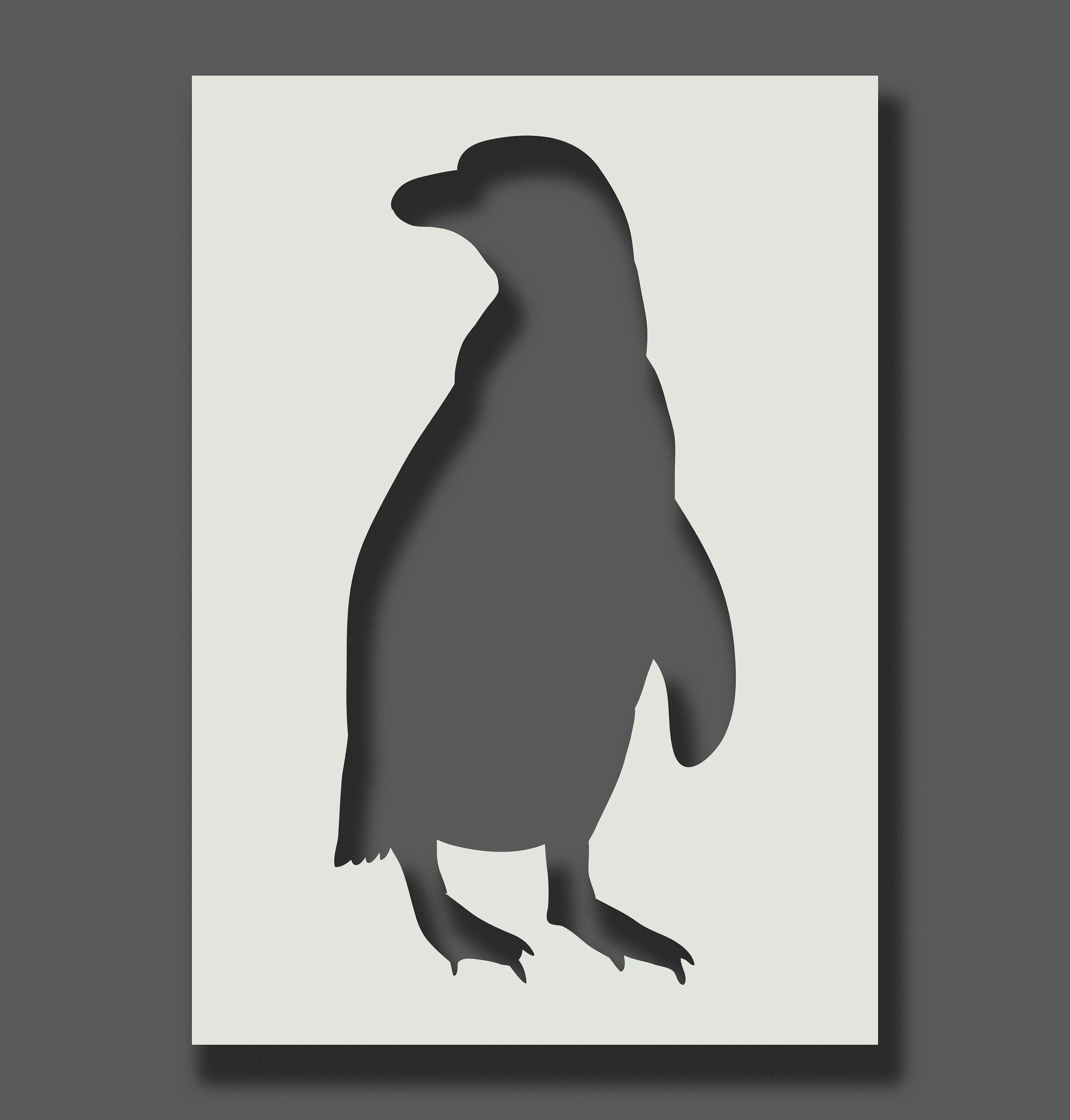 Penguin Stencils Reusable Stencils for Wall Art Home Décor | Etsy