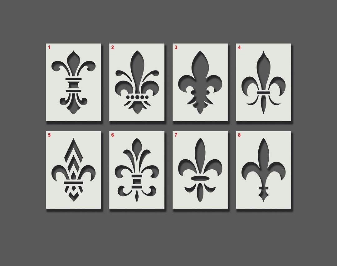 Fleur-de-lis Stencils Reusable Stencils for Wall Art, Home Décor ...