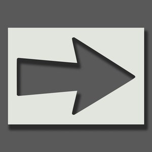 Arrow Stencils Pointing, Directional, This Way Reusable Stencils for ...