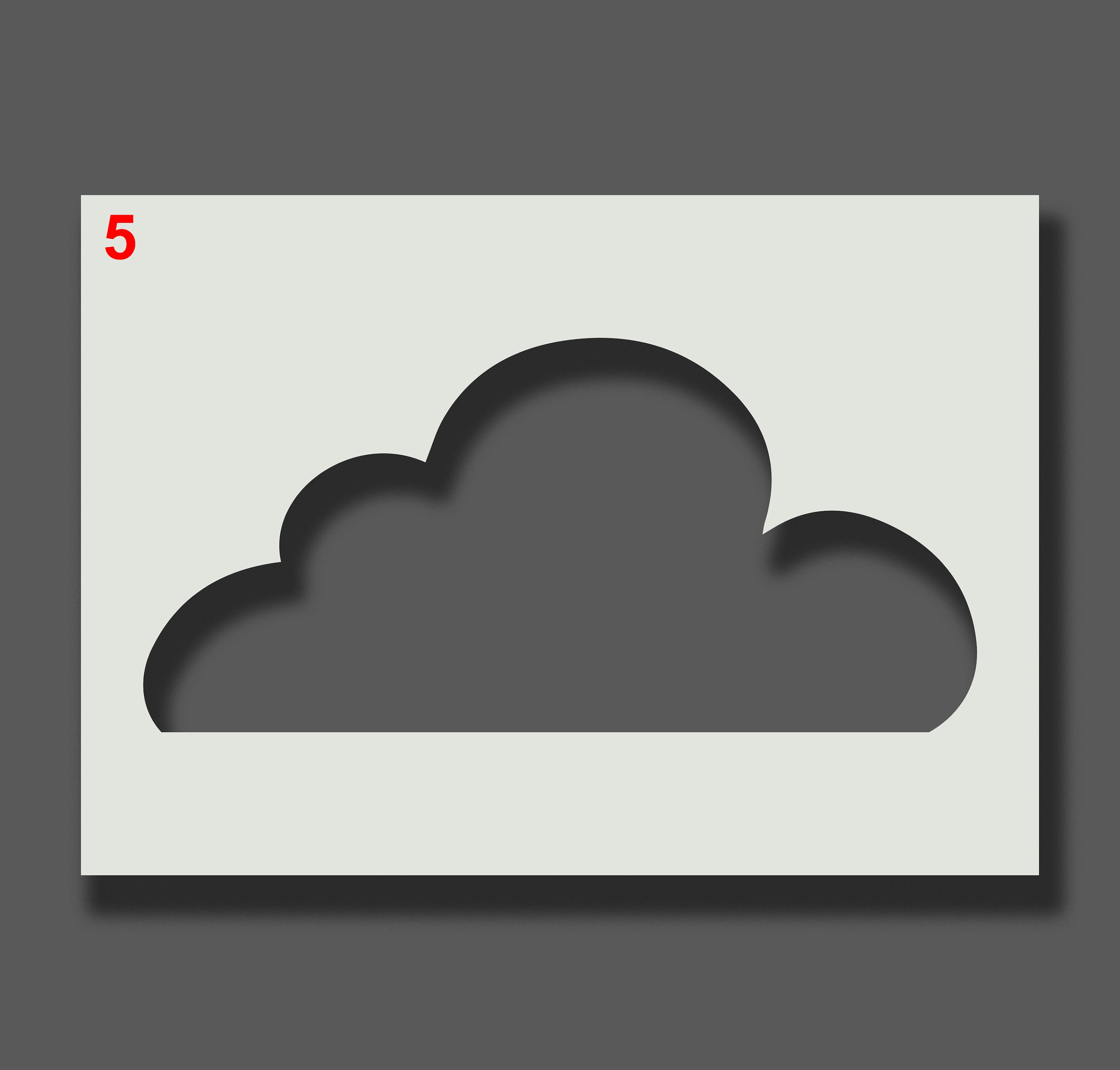 Cloud Stencils Part 2 Reusable Stencils for Wall Art Home - Etsy UK