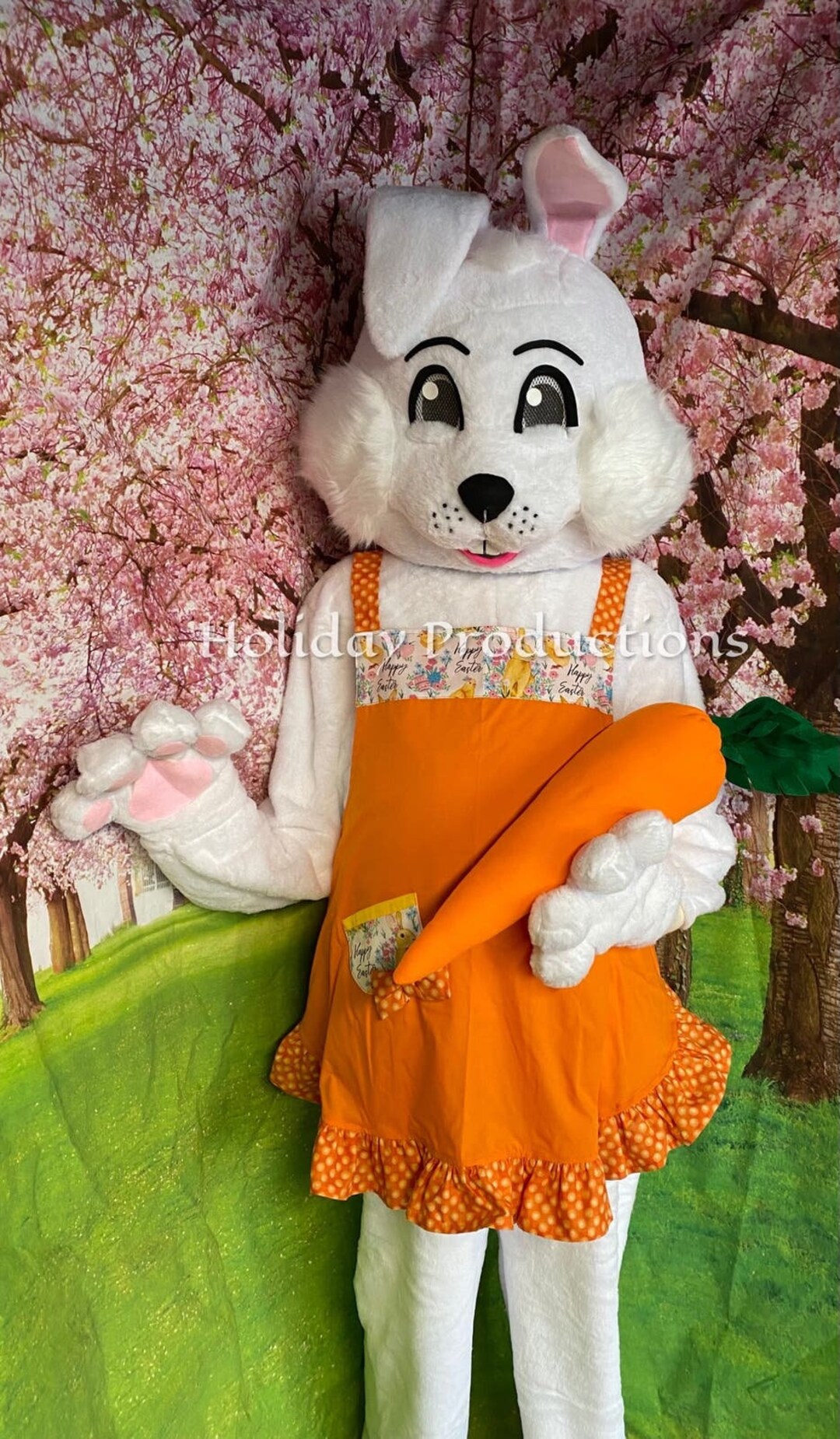 Deluxe Professional Mall Quality Mrs Easter Bunny Rabbit Mascot Costume ...