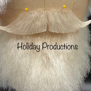 Deluxe 100% Human Hair Hand Tied Santa Claus Beard & Mustache - Etsy