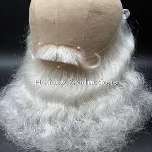 Deluxe Professional Santa Claus Ventilated Synthetic Beard & Mustache ...