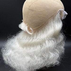 Deluxe Professional Santa Claus Ventilated Synthetic Beard & Mustache ...