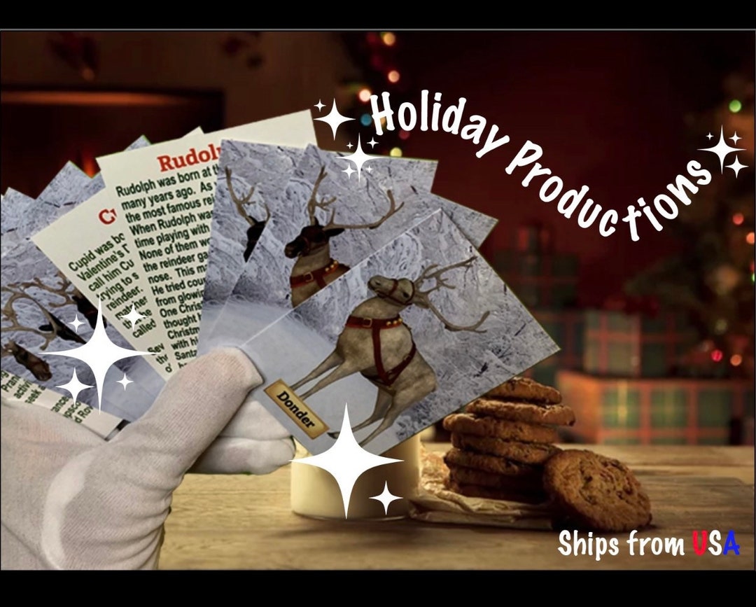 Santa’s Authentic Reindeer Trading Cards From the North Pole Stocking ...