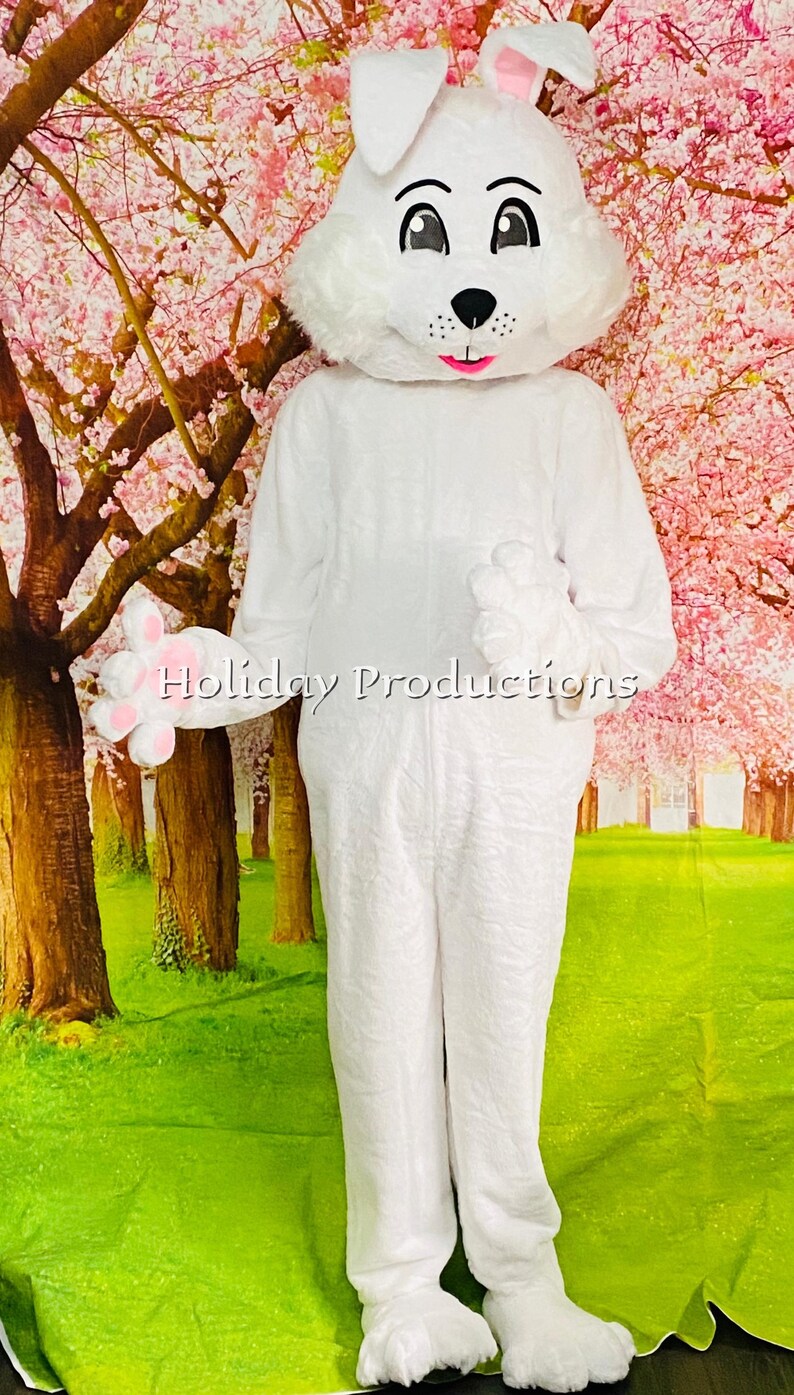 Deluxe Professional Mall Quality Mrs Easter Bunny Rabbit Mascot Costume ...